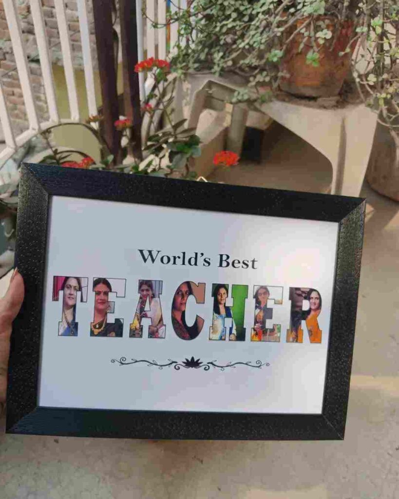 Teachers Day Frame - Crafts By Disha